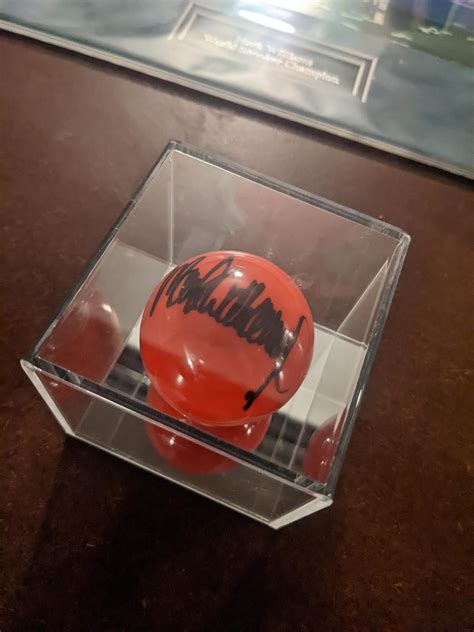 Mark Williams Snooker Signed Ball In Case