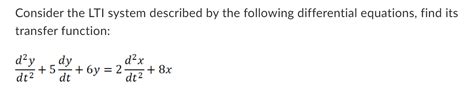 Solved Consider The LTI System Described By The Following Chegg Com