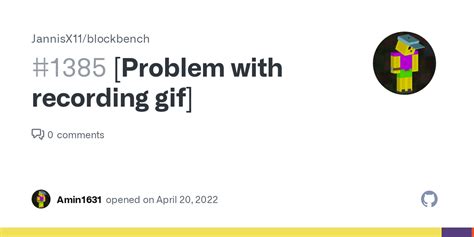 Problem With Recording  · Issue 1385 · Jannisx11blockbench · Github
