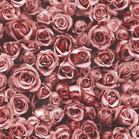 Muriva Rosalee Floral Red Wallpaper 158502 Intu Diy Wallpaper