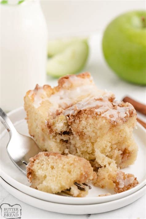 Apple Fritter Cake Butter With A Side Of Bread