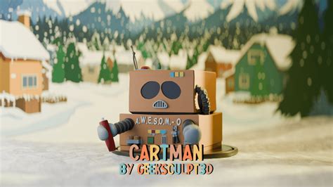 Cartman Awesom O Robot Figurine Iconic South Park Collectible For Die Hard Fans 3d Model By