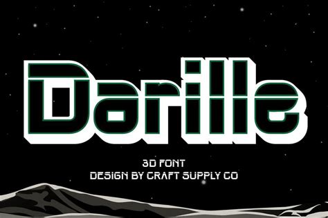 Darille 3d Font Madfonts