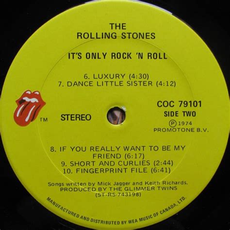 The Rolling Stones Its Only Rock N Roll 1974 Vinyl Pursuit Inc