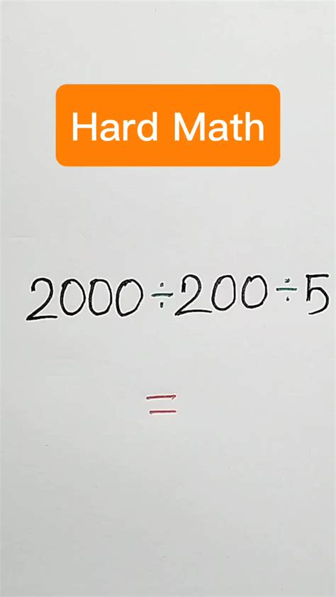 Hard Math Test 😱 Math Mathtest Mathchallenge Basicmath Iqtest Maths Iq Virals Reels