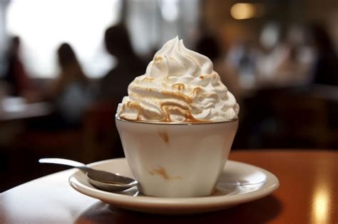 Premium Ai Image Whipped Cream Dessert Food Tasty Pastry Generate Ai