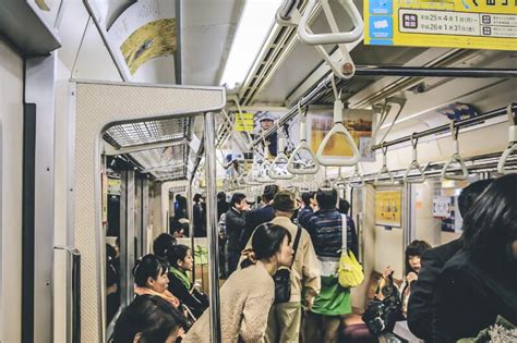 A Modern Metro Electric Train Tokyo Interior View 3 Nov 2013 Editorial
