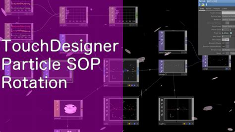 Touchdesigner Particle Rotation 桜の花びら プロジェクションマッピング作り方 Scratch