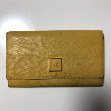 Yahooオークション Nina Ricci 長財布 ニナリッチ イエロー