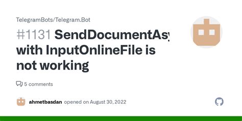 senddocumentasync with inputonlinefile is not working · issue 1131