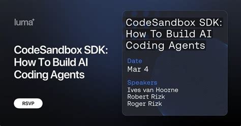 codesandbox sdk how to build ai coding agents · luma codesandbox