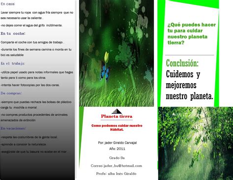 Jader Giraldo Carvajal 9a ¿que Puedes Hacer Tu Para Cuidar Nuestro Planeta Tierra