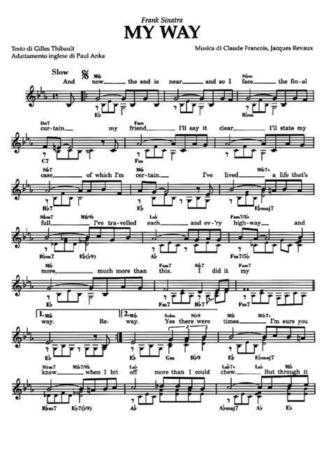 My Way Guitar Chords