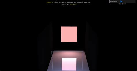 Js Webgl Box Projected Cubemap Environment Mapping
