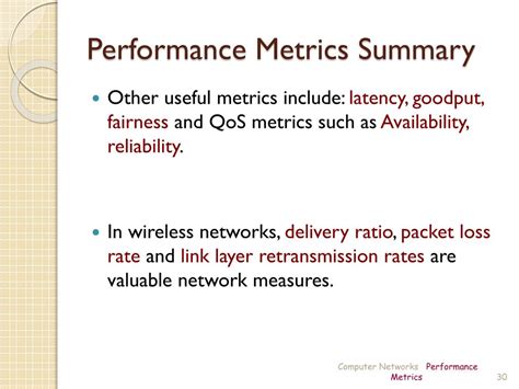 PPT Computer Networks Performance Metrics PowerPoint Presentation Free Download ID 3473640