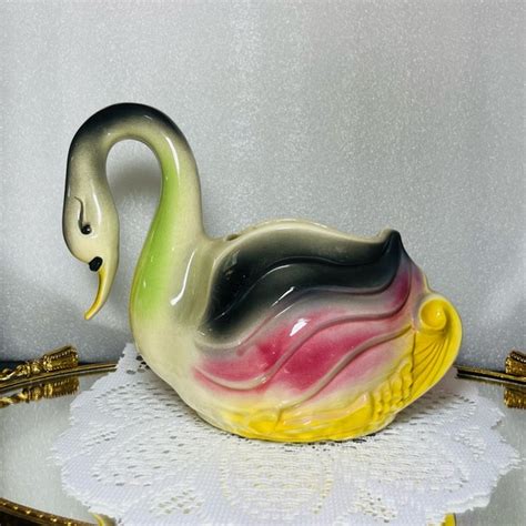 Accents Vintage Ceramic Swan Planter Poshmark