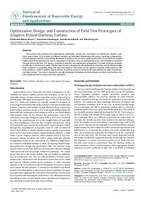 Pdf Optimization Design And Construction Of Field Test Prototypes Of Adaptive Hybrid
