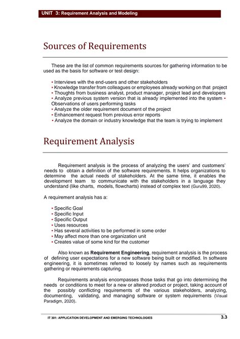 Solution Unit 3 Requirement Analysis And Modeling Updated Converted