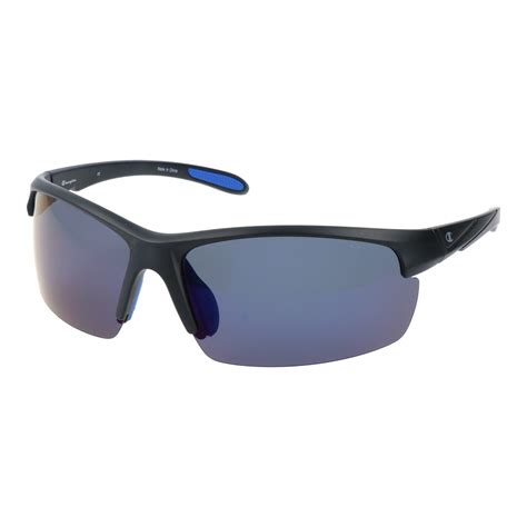 Half Frame Rectangle Sport Sunglasses Black Designer Glasses