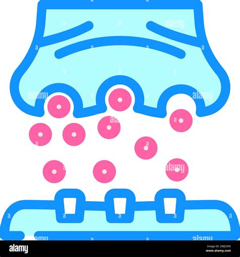 Neurotransmitters Neuroscience Neurology Color Icon Vector Illustration