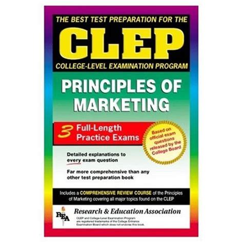 Clep Principles Of Marketing Rea The Best Test Prep For The Clep