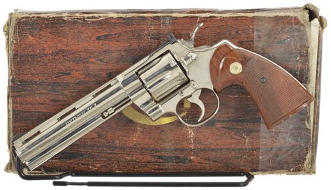 Colt Python Double Action Revolver With Box Rock Island Auction