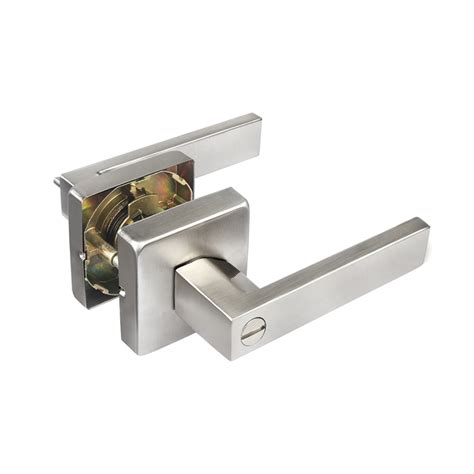 Ikonic Brushed Nickel Victoria Privacy Lever Bunnings Warehouse