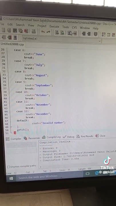C Program Using Switch Statement Programming Computerprogram Coding Userdefinedfunction