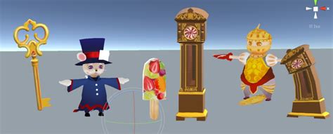Key And Clock With Toon Shader