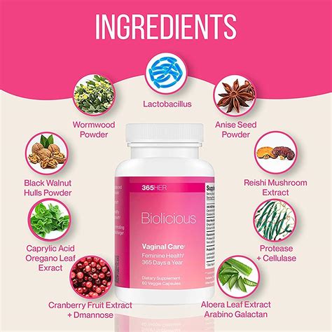 365 Her Biolicious Vaginal Care Supplement 60 Capsules Odor