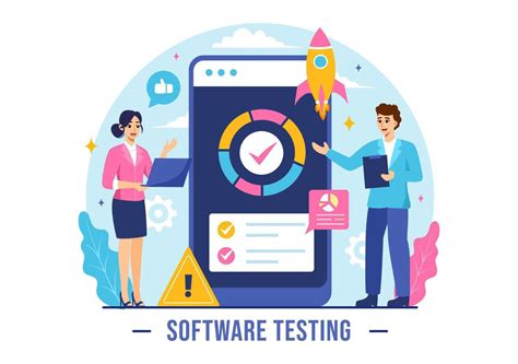 Software Testing Illustration Featuring Application Engineering