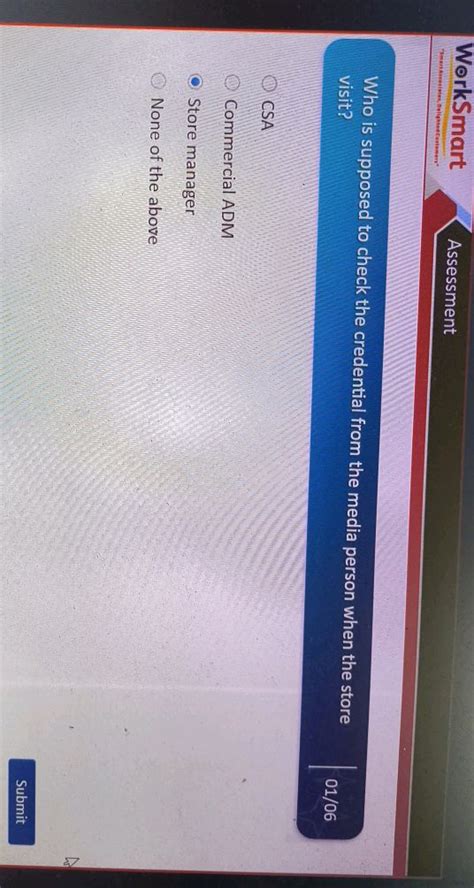 WorkSmart Assessment Who Is Supposed To Check StudyX