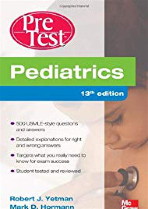 القارئ — Pediatrics Pretest Self Assessment And Review Thirteenth