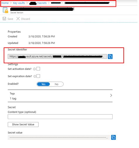 How To Get The Azure Key Vault Secret Uri For Cicd Deployment Stack