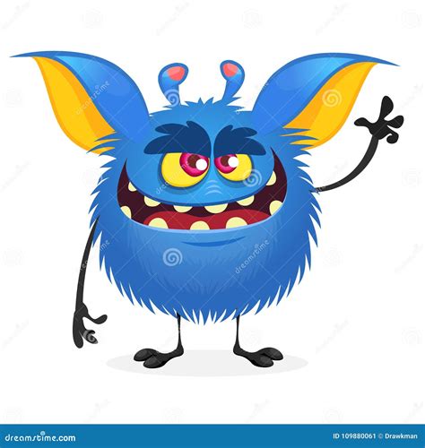 Gremlin Monster Holding Card Cartoon Vector 254819723