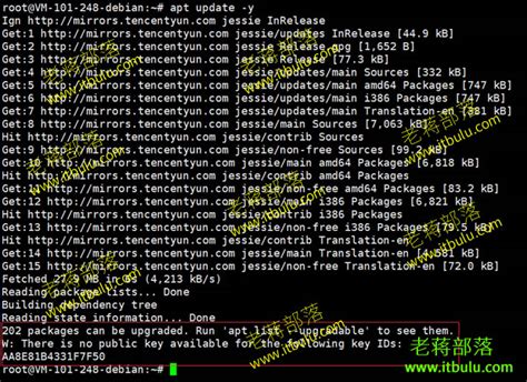 Debian镜像升级update源出现错误解决方案老蒋部落