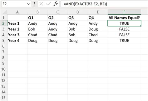 Excel Comment Vérifier Si Toutes Les Valeurs Sont Identiques Statorials