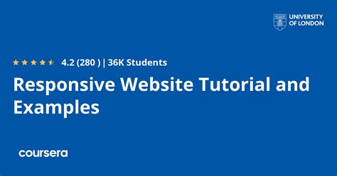 Responsive Website Tutorial And Examples Coursera