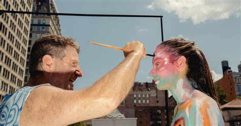 At Nyc Bodypainting Day Naked Bodies Become Artists Canvases The