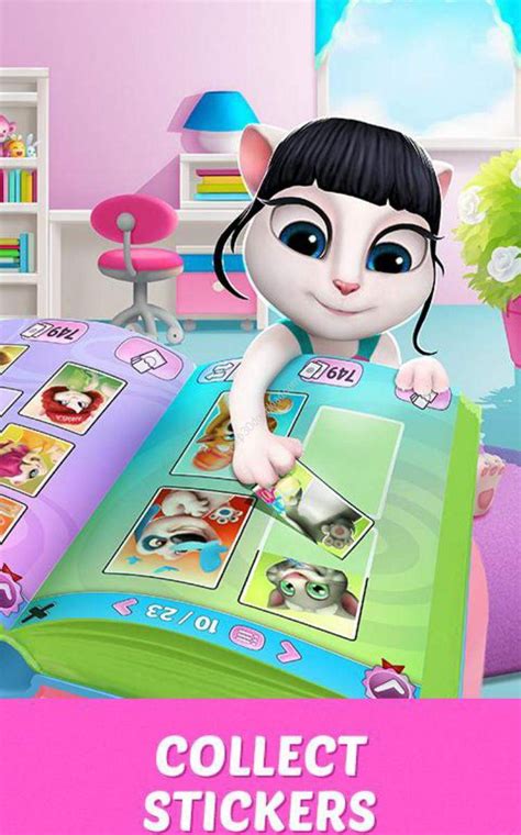 دانلود My Talking Angela V5201482 Mod برنامه موبایل آنجلا سخنگو