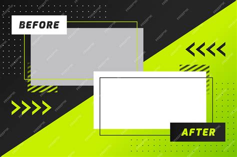 Premium Vector Gradient Before And After Background Template
