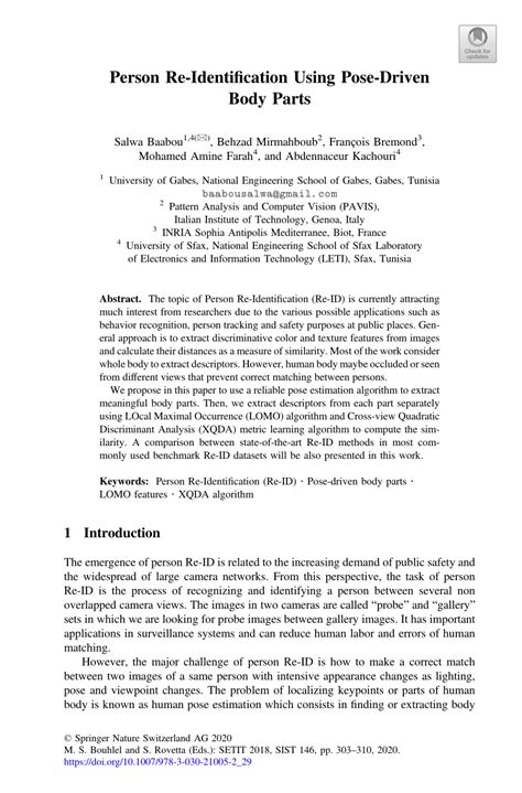 Pdf Person Re Identification Using Pose Driven Body Parts