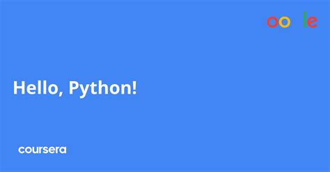 Hello Python Coursera