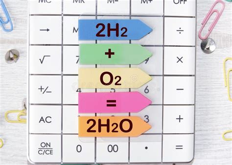 The Chemical Formula Of The Compound H2 And Oxygen O2 Text On Colored
