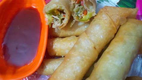 Chicken Spring Roll Recipe L How To Make Chicken Vegetable Roll Recipe
