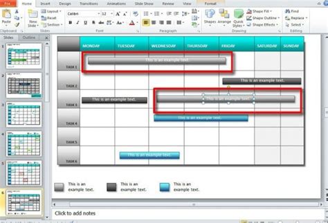 How To Make A Calendar In PowerPoint Using Shapes And Tables