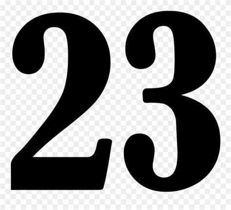Number 23 Clipart