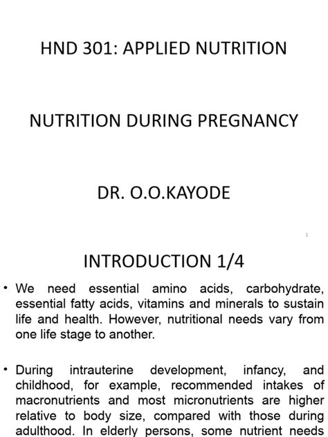 Nutrition During Pregnancy Pdf Pregnancy Nutrients