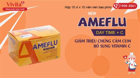 Thuốc Trị Cảm Cúm Ameflu Daytime C Hộp 100 Viên Nhà Thuốc Vivita