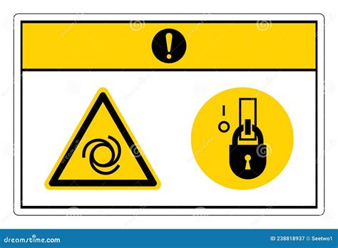Caution Equipment Starts Automatically Lock Out In De Energized State